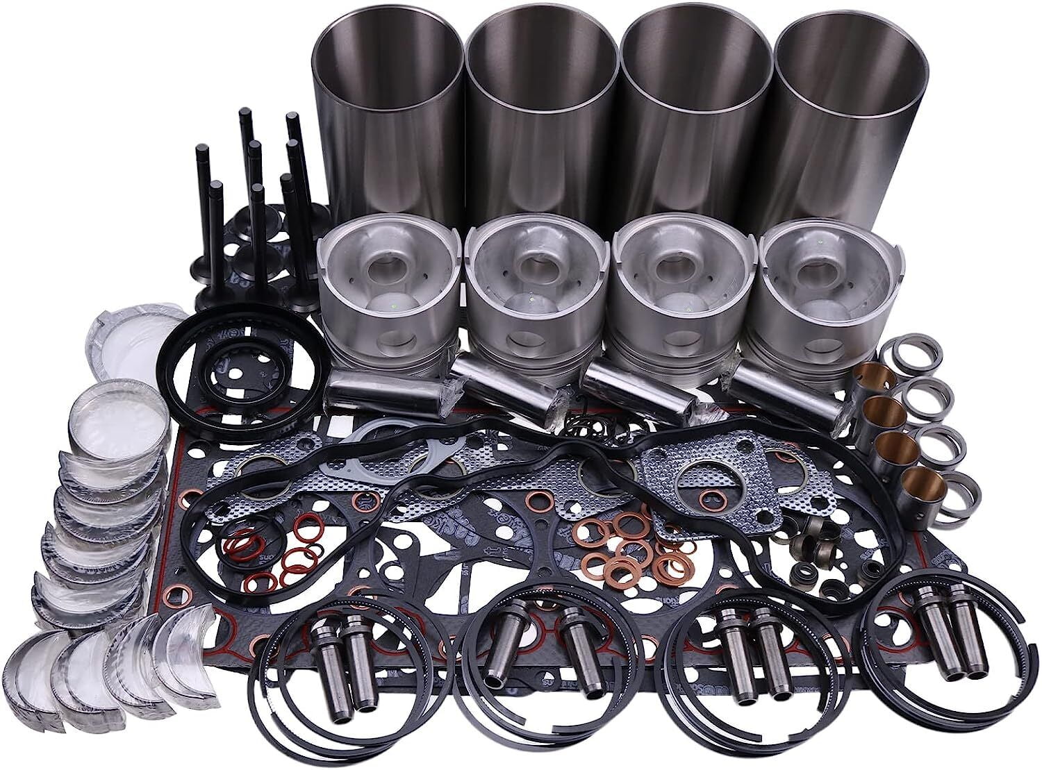 V1702 V1702B Overhaul Rebuild Kit For Kubota Indirect-injection Bobcat ...