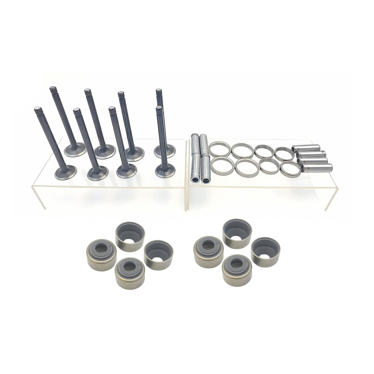 V1702 Valves Set + Valve Stem Oil Seal Set for Kubota V1702 IDI ...
