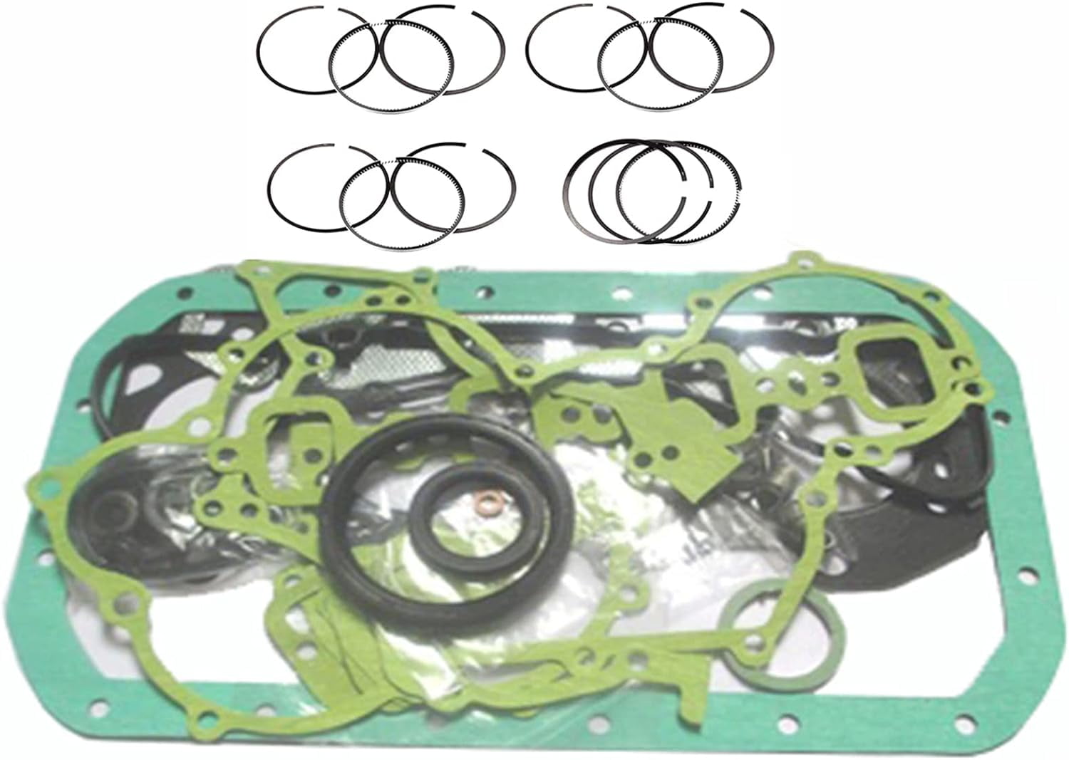 V1903 Piston Rings&Full Gasket Kit Compatible with Kubota V1903 V1903B ...