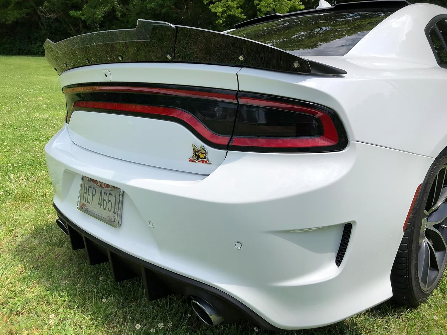 V2 2 Layer Wickerbill Spoiler fits 2015-2023 Charger SRT Hellcat Scat ...