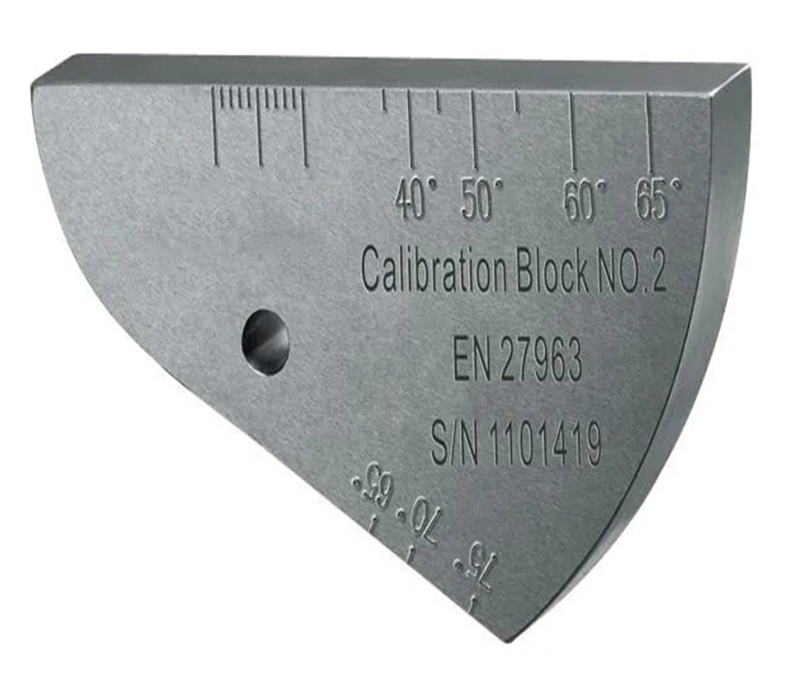 V2 Calibration Test Block Carbon Steel Block IIW2 Type 1018 Steel UT ...