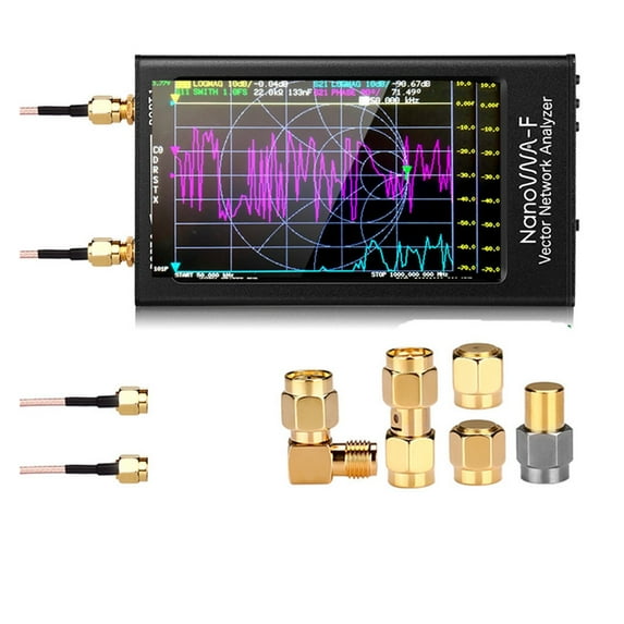 V2 Vector Network Analyzer 4.3 Inch IPS LCD Display 50KHz-3GHz Antenna ...