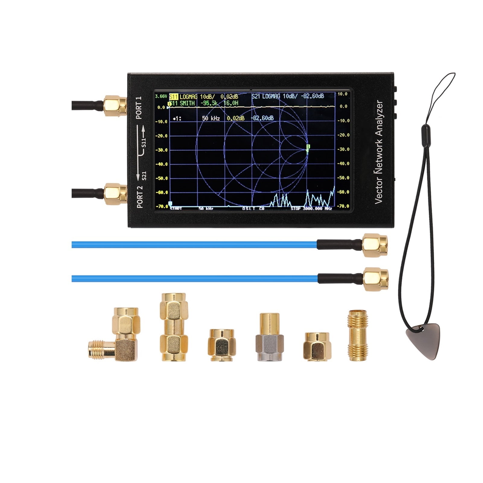 V2 Vector Network Analyzer Digital VNA Tester MF HF VHF UHF USB Logic ...