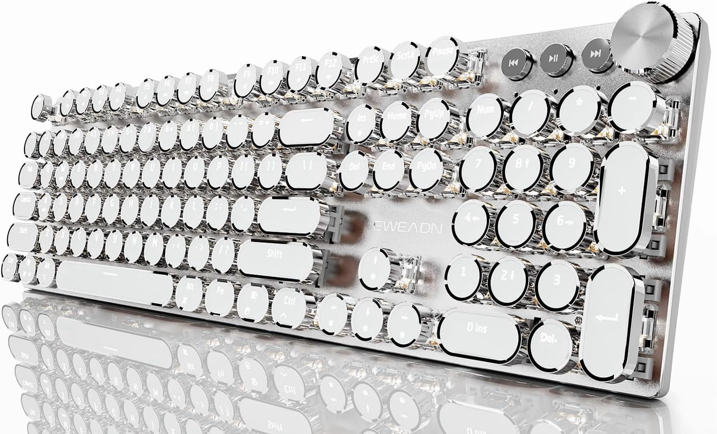 V20 Wired Typewriter Keyboard, Typewriter Style Mechanical Keyboards ...