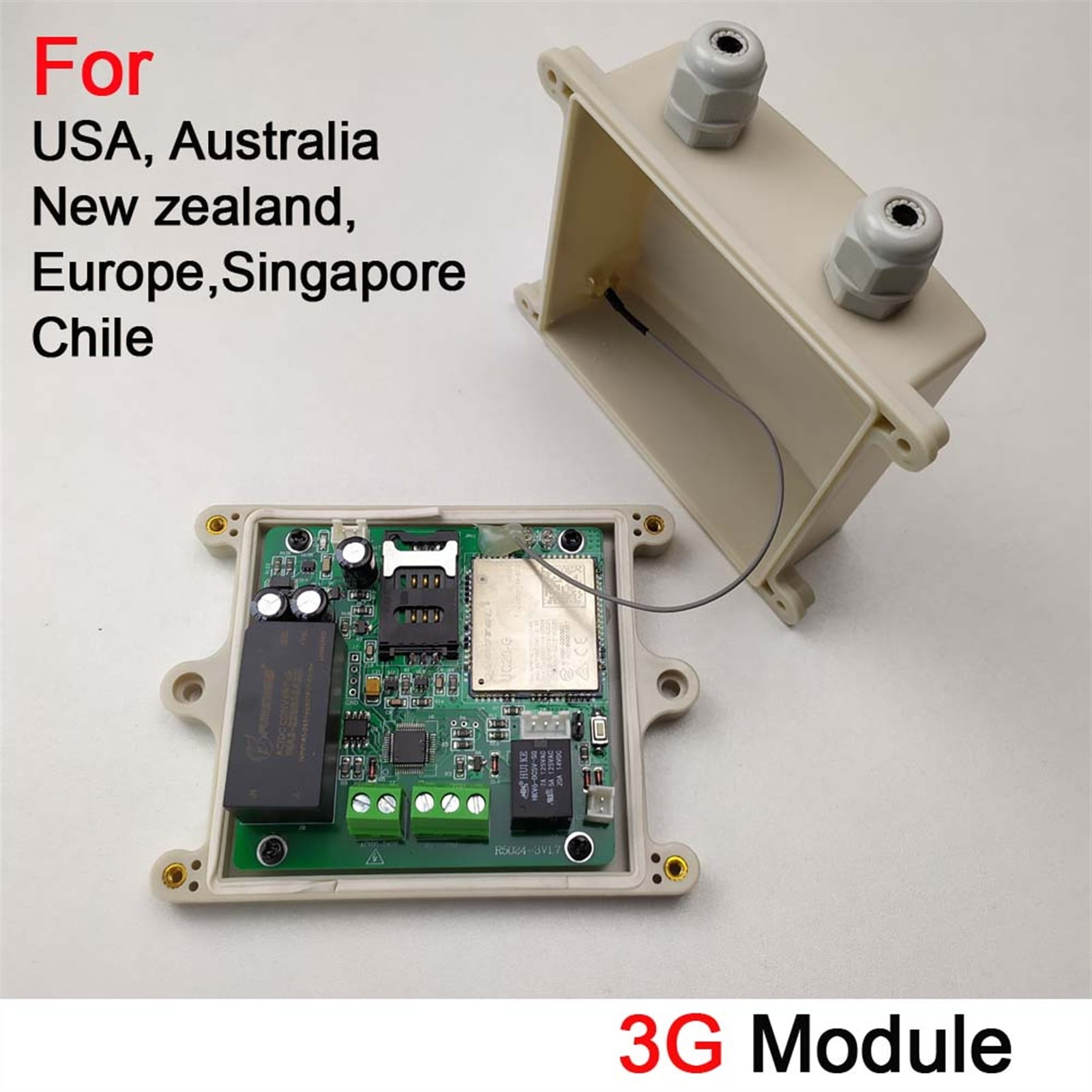 V2019 RTU5024 Rain Proof Type GSM Swing Sliding Gate Opener Relay ...