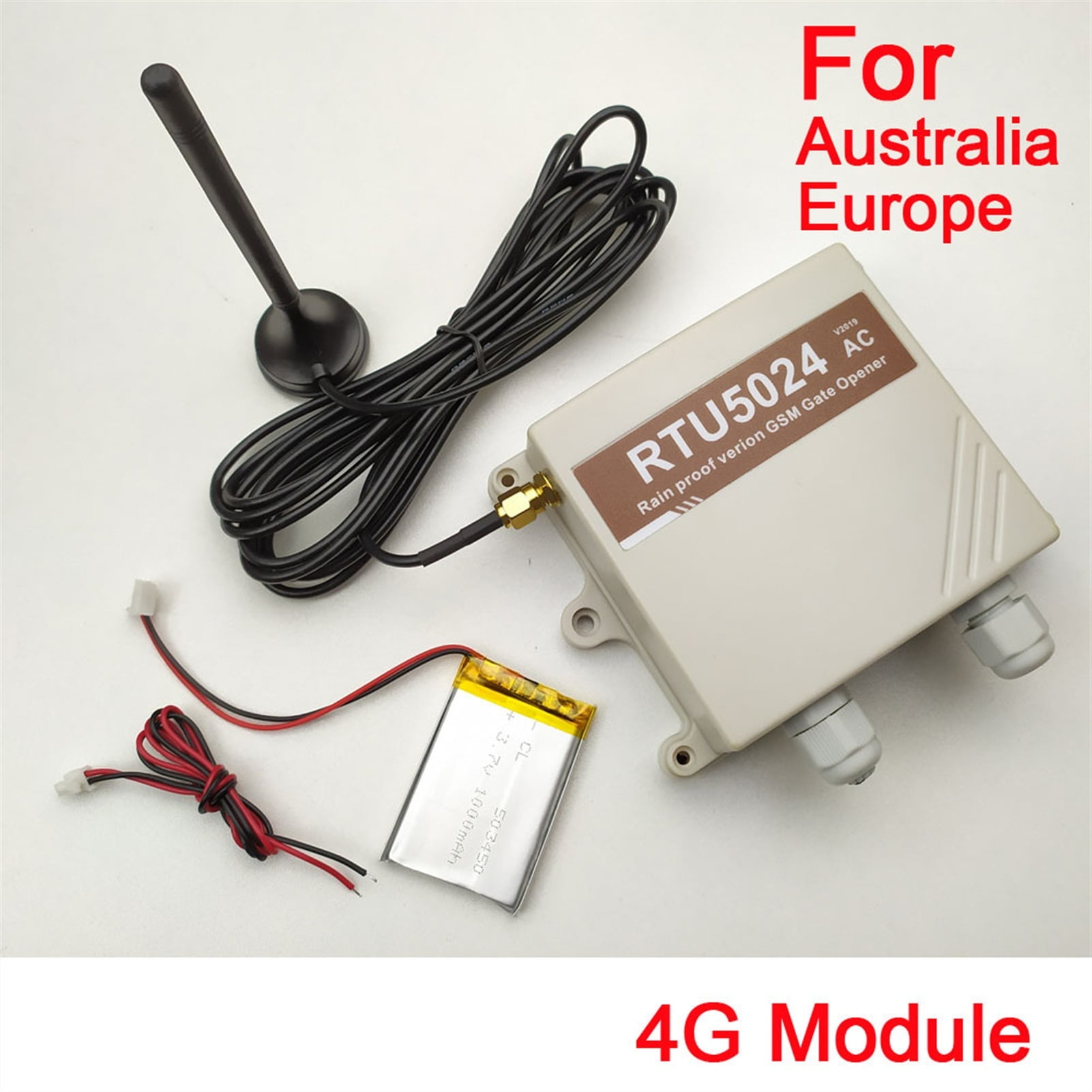 V2019 RTU5024 Rain Proof Type GSM Swing Sliding Gate Opener Relay ...