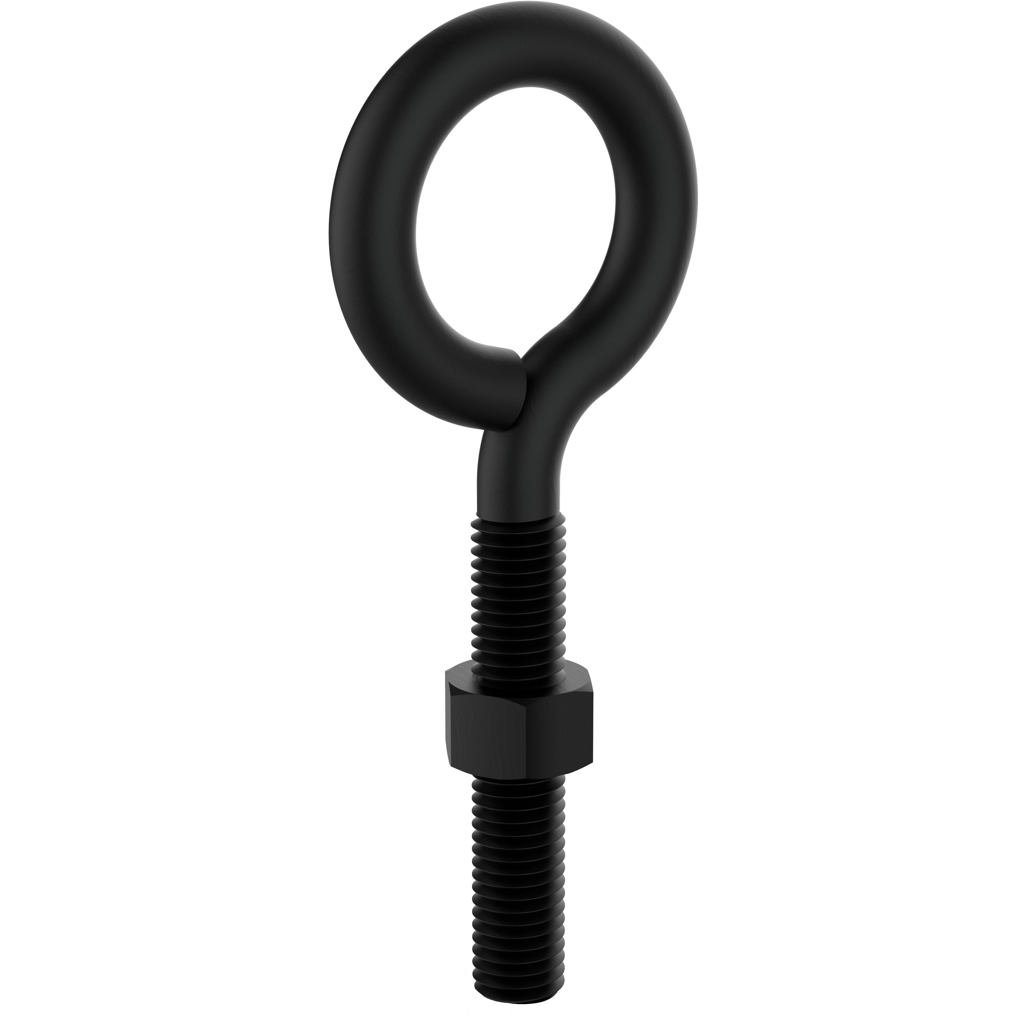 V2160 3/8" X 4" Eye Bolt with Nut - Black - Walmart.com