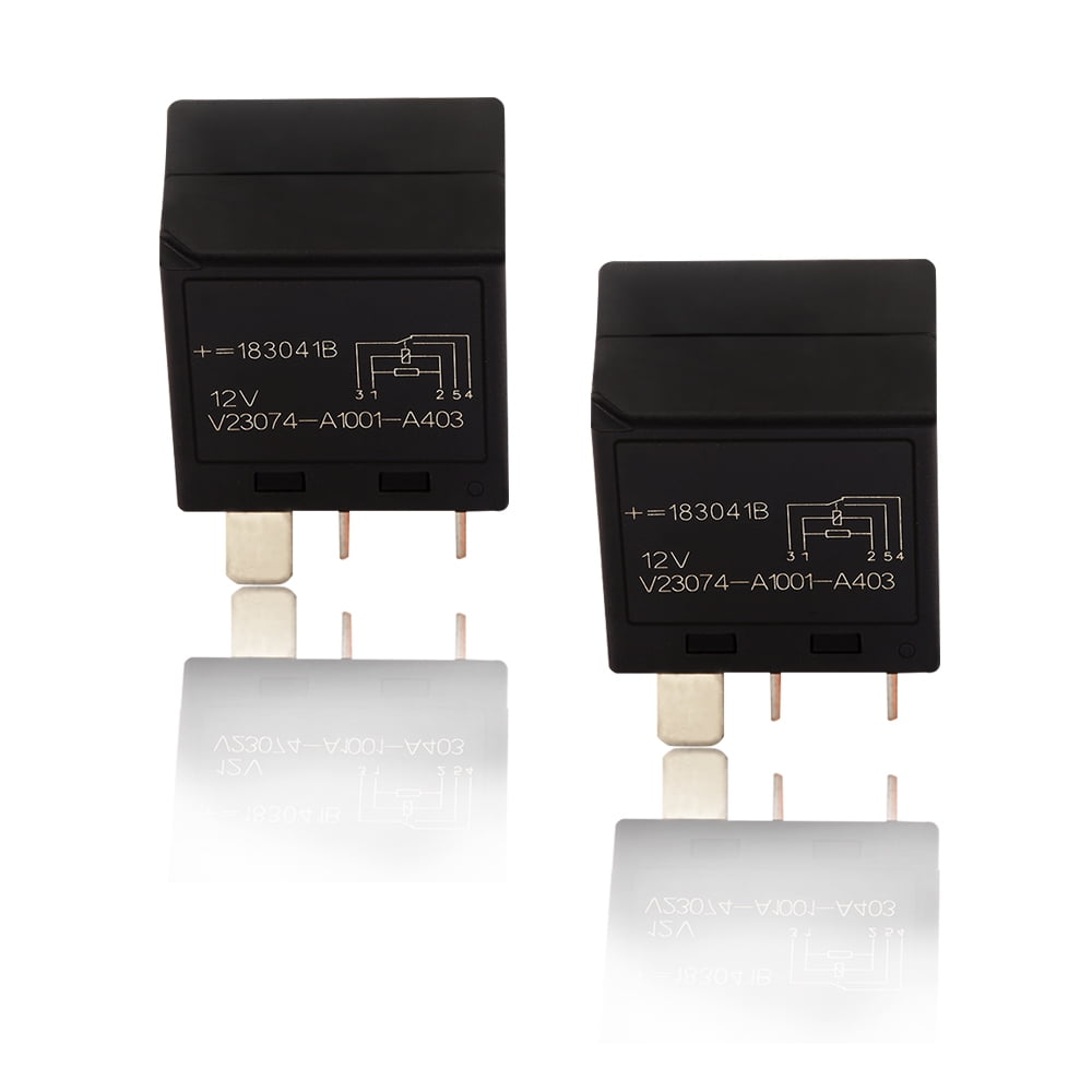 V23074-A1001-A403 12V Automobile Cooling Relay (2pcs) - Walmart.com