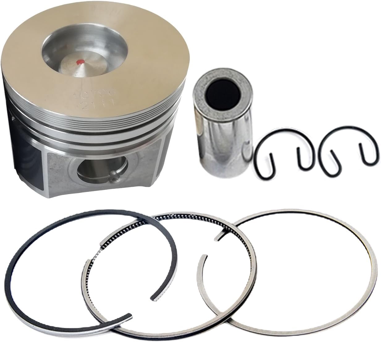 V2403 Piston+Piston Rings Combustion Chamber 40mm For Kubota V2403 ...