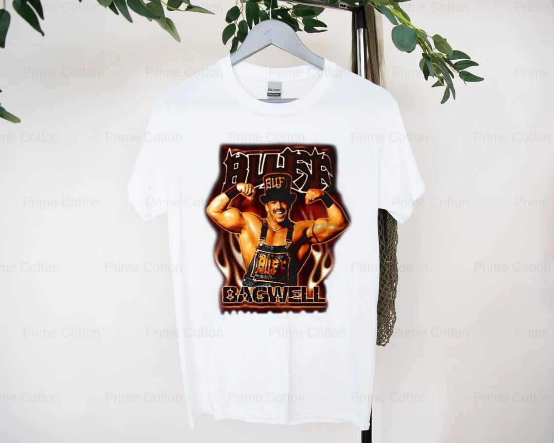 V3_Global BUFF BAGWELL THE STUFF T-SHIRT Wrestling, WCW, nWo, Buff Bagwell, Marcus Bagwell , for ...
