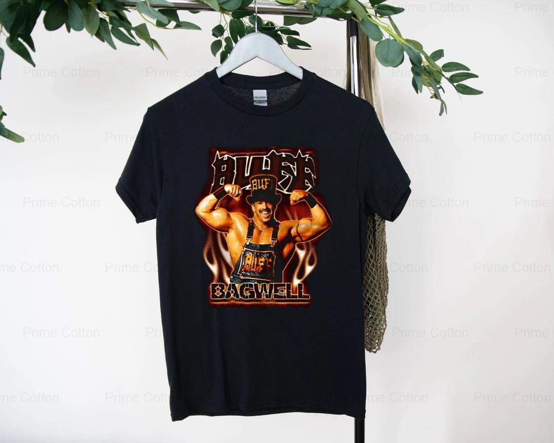 V3_Global BUFF BAGWELL THE STUFF T-SHIRT Wrestling, WCW, nWo, Buff ...