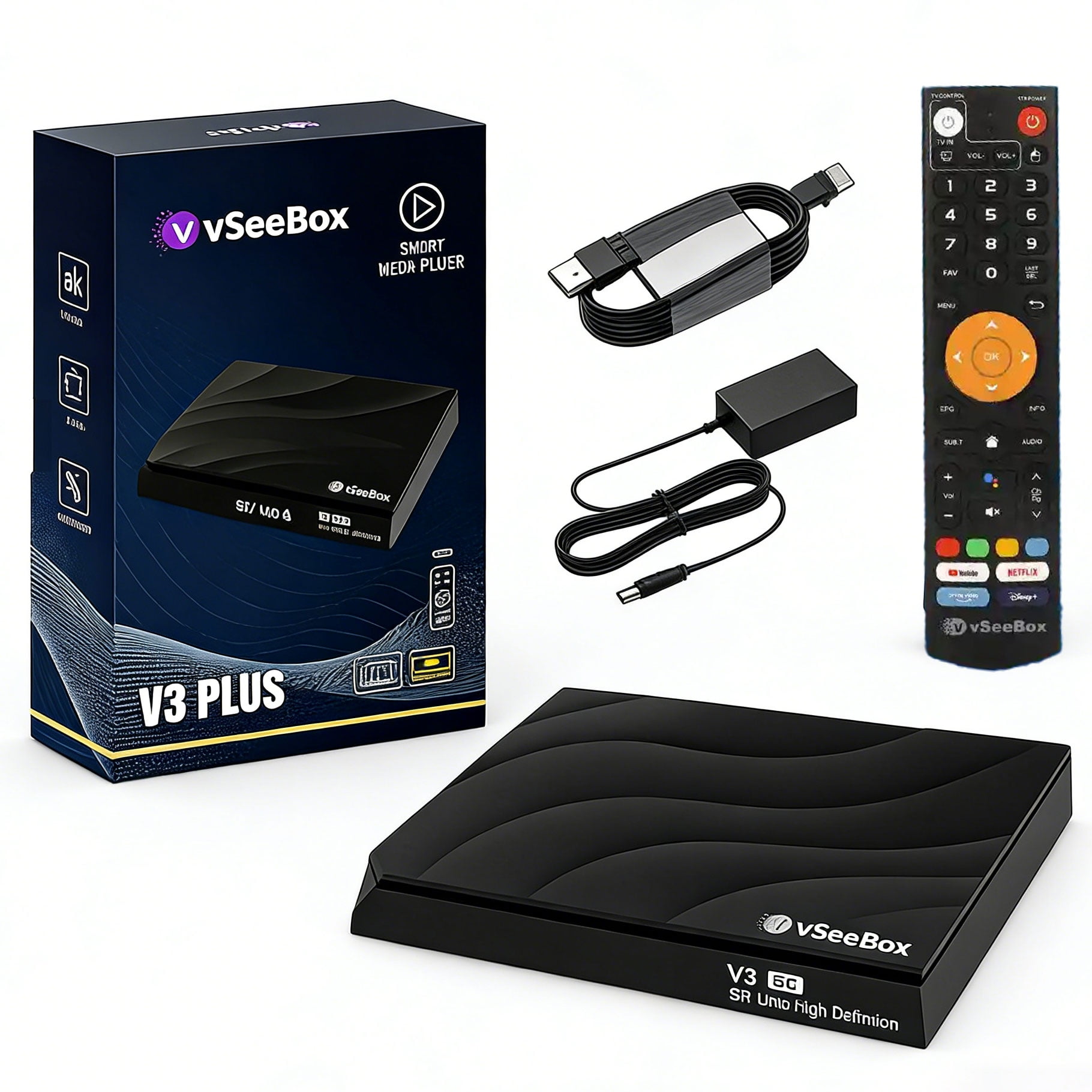 V3 Plus Box 64GB Storage, Ultra HD Streaming Media Player - Walmart.com