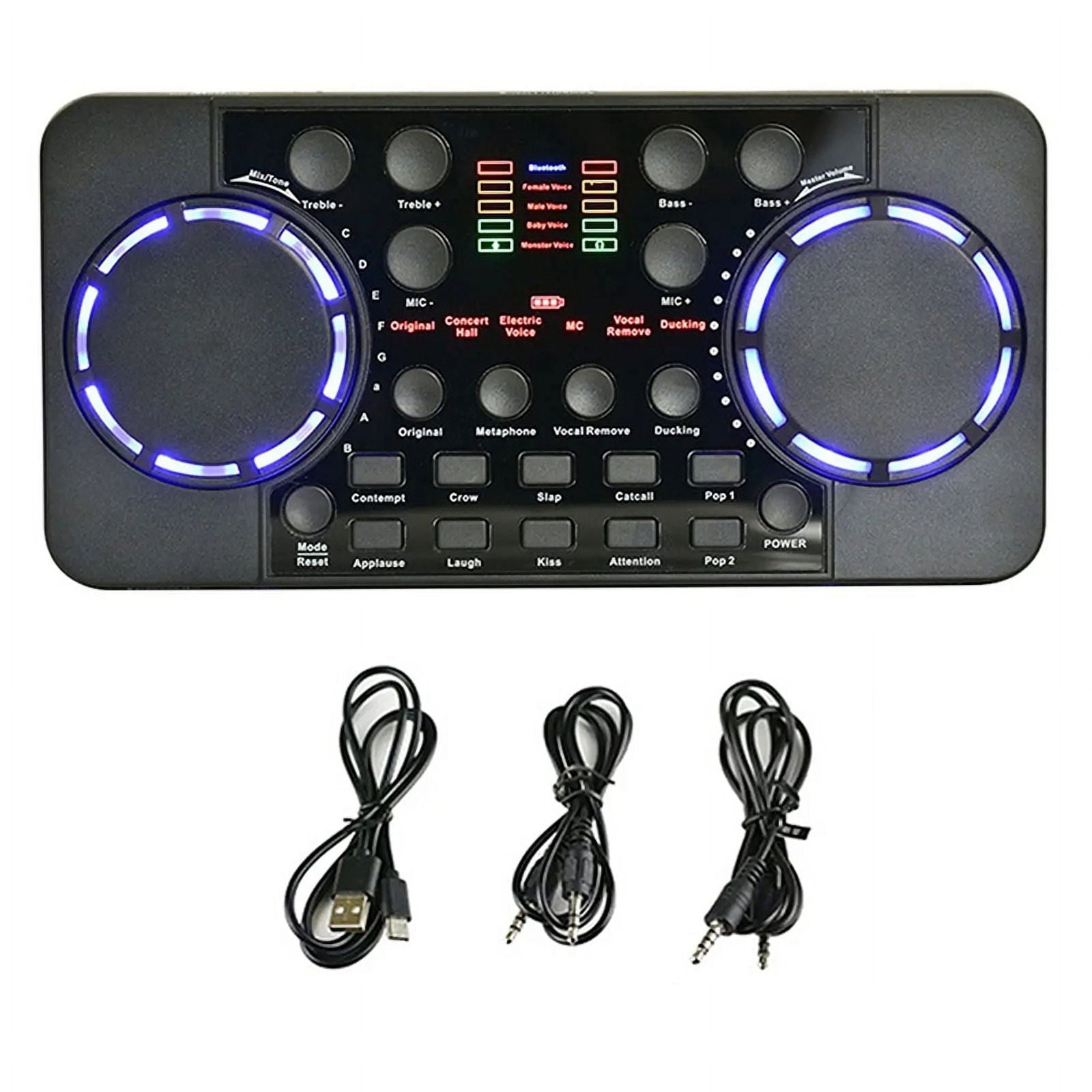 V300 Pro Sound Card Bluetooth-Compatible Audio Interface Mixer DJ ...
