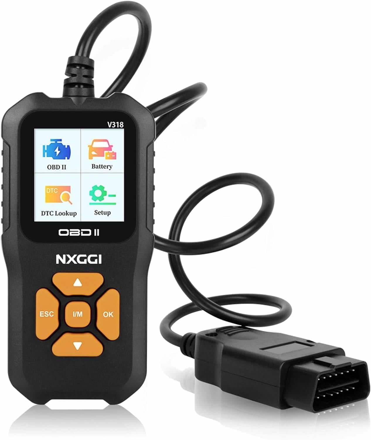 NXGGI Universal Car OBD2 Scanner: Engine Fault Code Scanner, Check ...