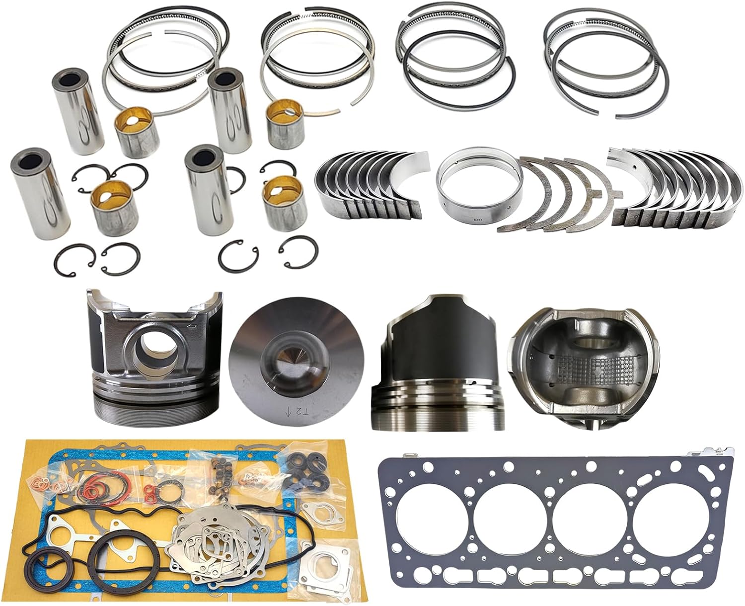 V3300 Engine Overhaul Rebuild Kit (No cylinder liner and valve) 16 ...