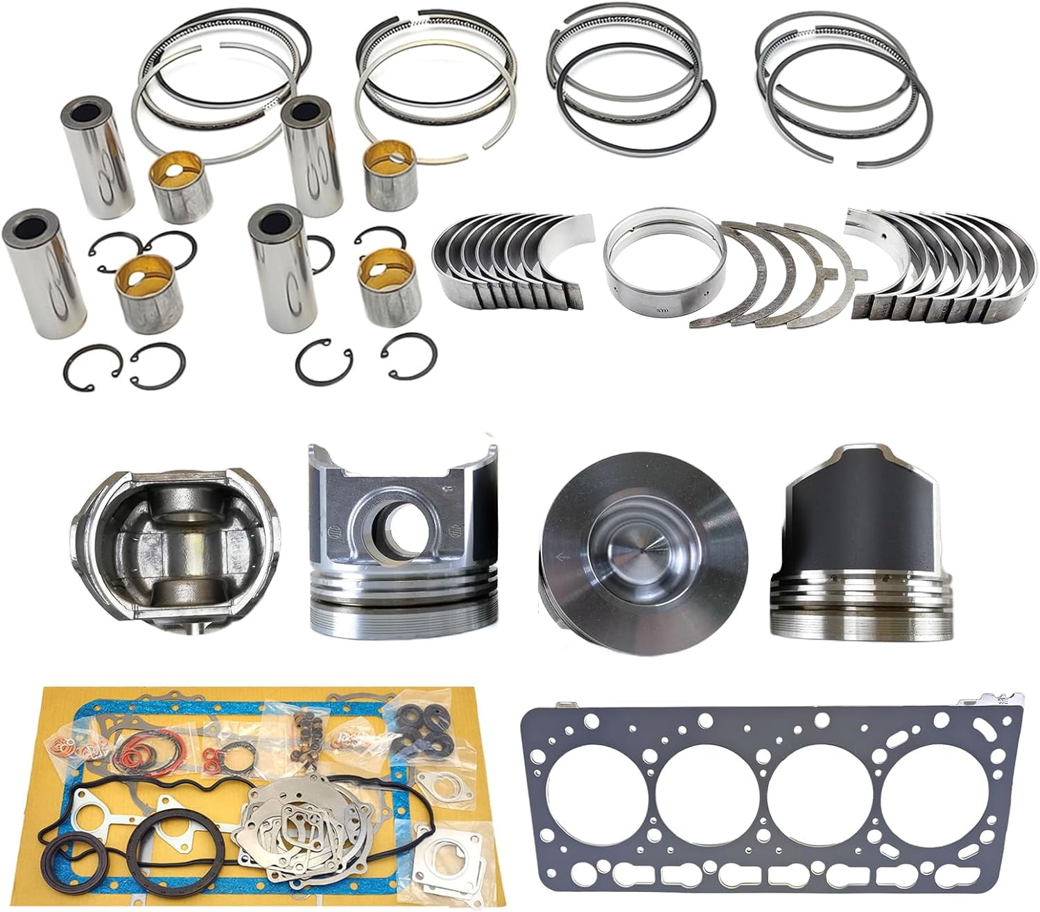 V3300 Engine Overhaul Rebuild Kit (No cylinder liner and valve) 16 ...