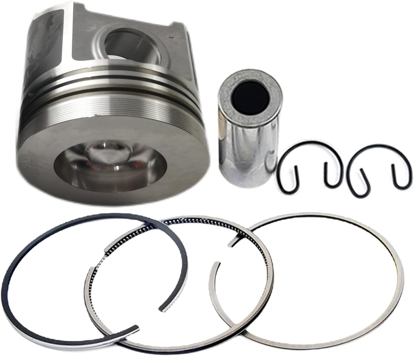 V3300 Piston+Piston Rings 16 valves Piston height 91.5mm Combustion ...