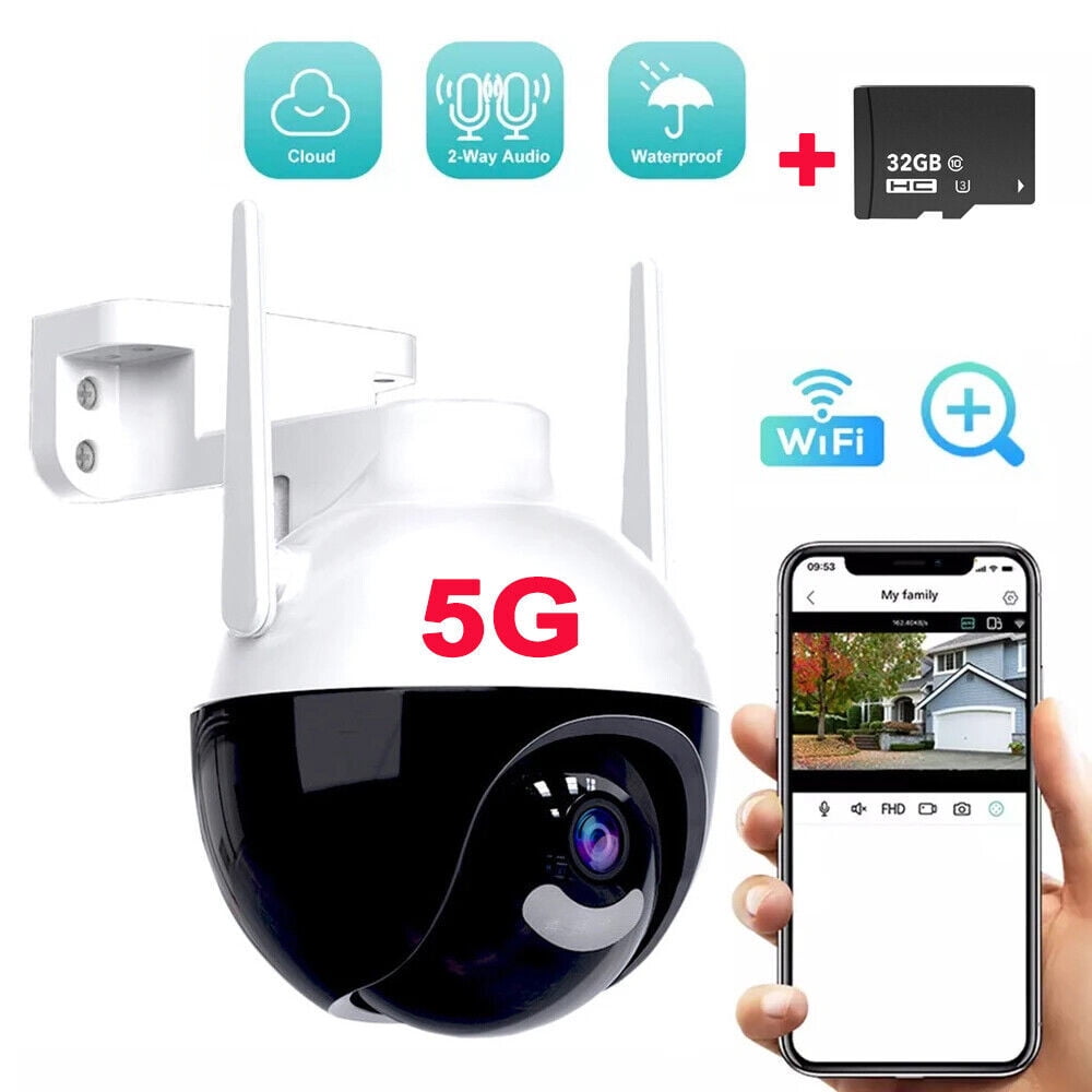 V38 HD 1080P IP Camera Outdoor WiFi PTZ CCTV Security Wireless Smart IR ...