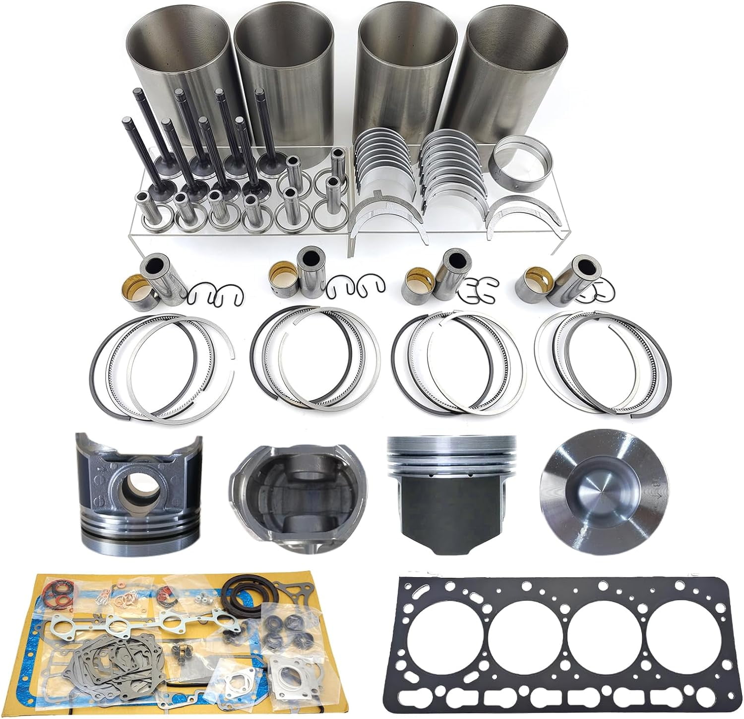 V3800 Engine Overhaul Rebuild Kit For Kubota M8540 M8560 M9540 M9960 ...
