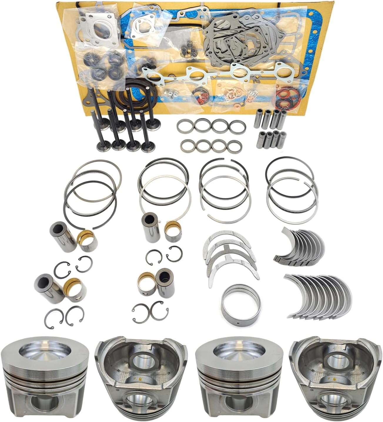 V3800 Engine Overhaul Rebuild Kit (No cylinder liner) for Kubota V3800 ...