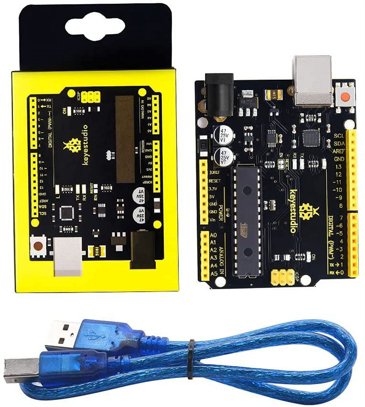V4.0 Development Board for Arduino UNO R3 with USB Cable - Walmart.com