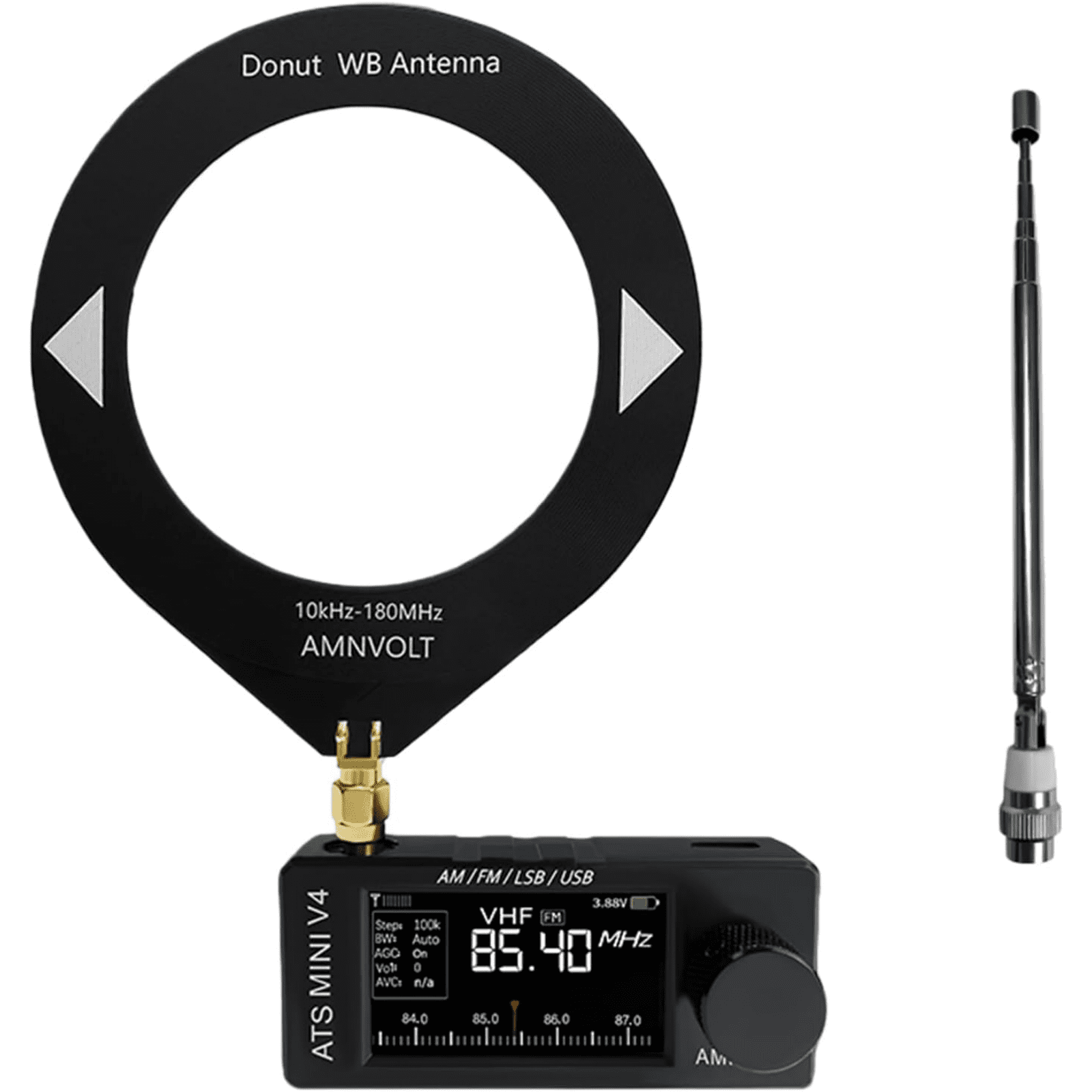 V4 ATS MINI DSP Radio, ESP32-S3 & SI4732 Chip, Multi-Band AM/FM/LSB/USB ...