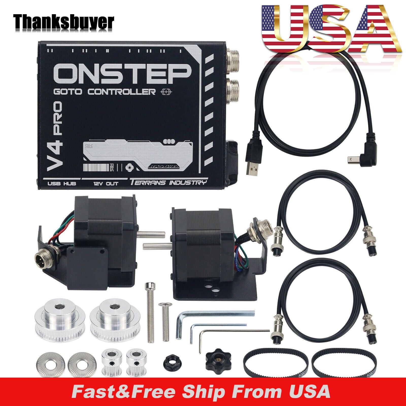 V4 EXOS2 Pro Onstep EXOS2 Equatorial Mount V4 GOTO Upgrade Kit Biaxial Tracking - Walmart.com