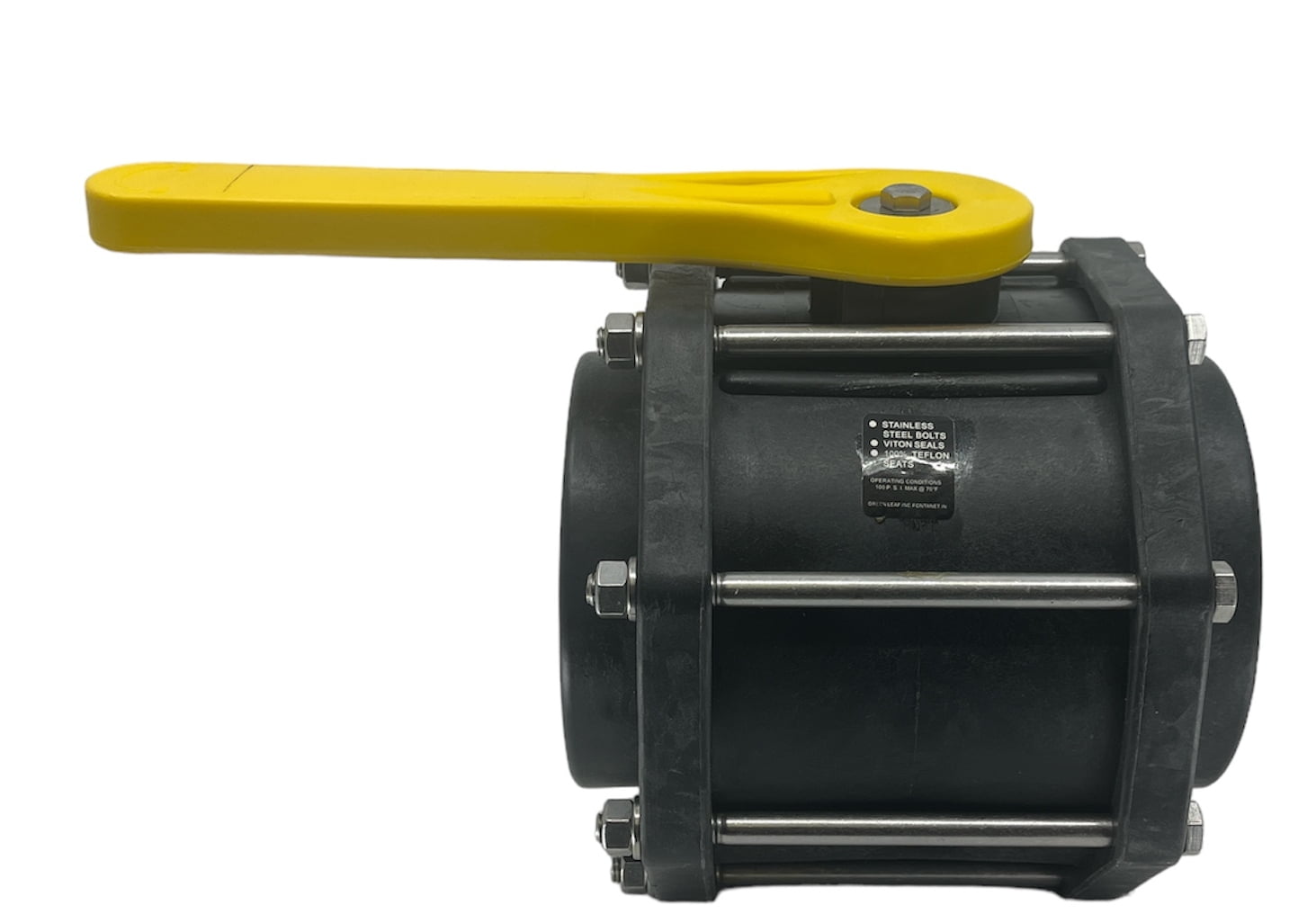 V400FPY TerreMax Full Port Polypropylene Ball Valve 4" FPT, Max PSI 100 ...