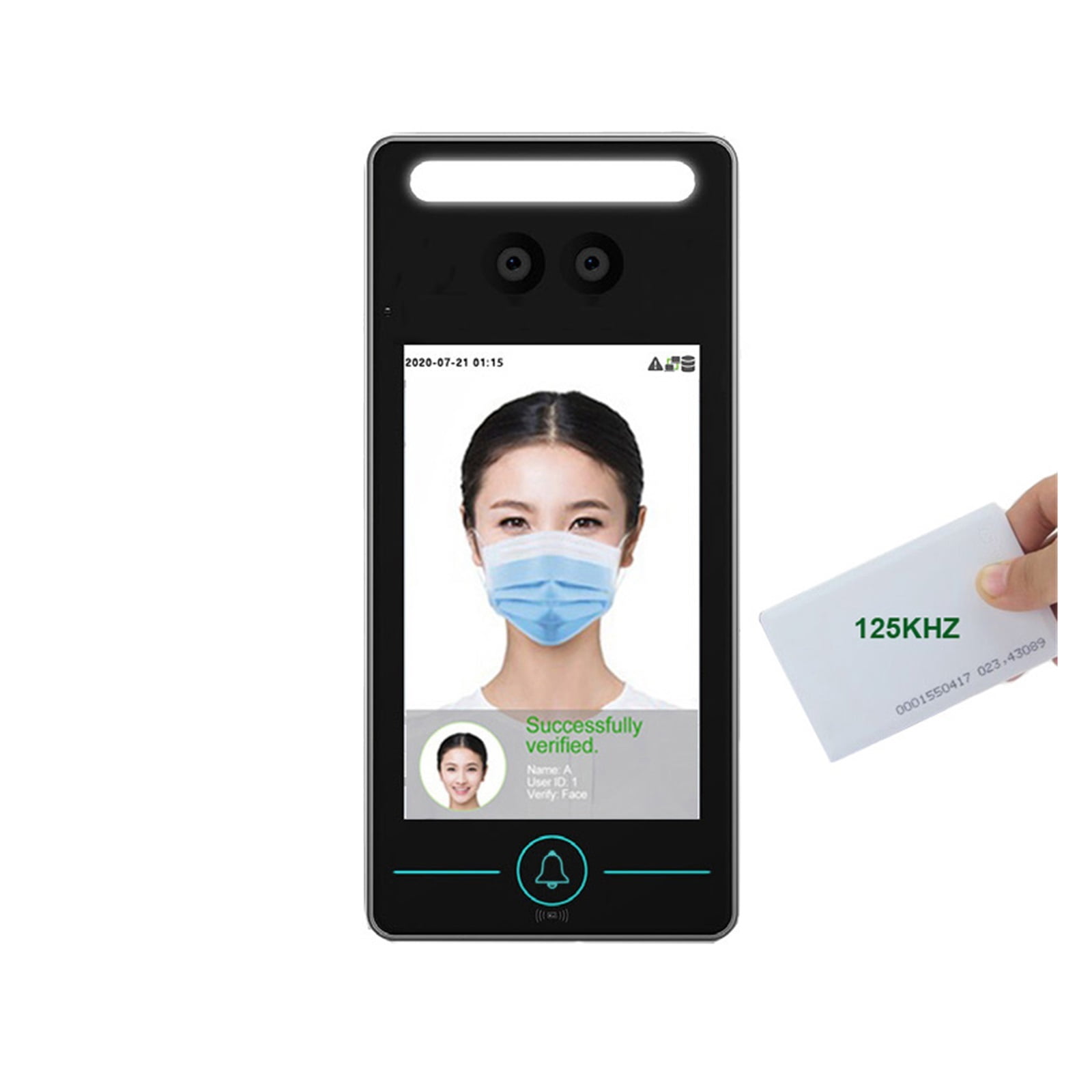 V4L Dynamic Face Recognition Palm RFID Card Door Access Control System TCP/IP USB Time ...