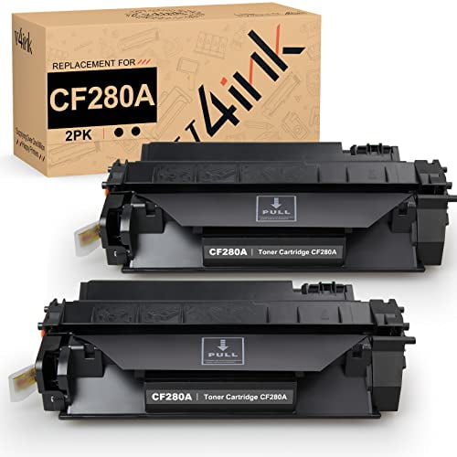 V4ink 80A Compatible Toner Cartridge Replacement for HP 80A CF280A, 2 ...