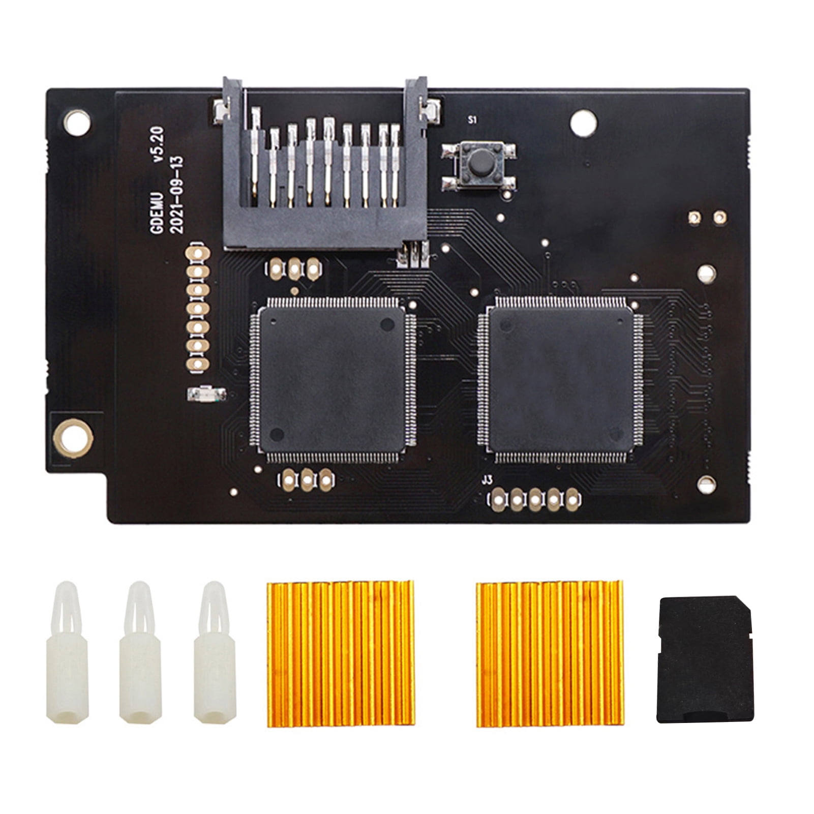 V5 20 GDEMU Optical Drive Board with Card Reader 512GB Replacement PCB GDEMU Simulation Drive ...
