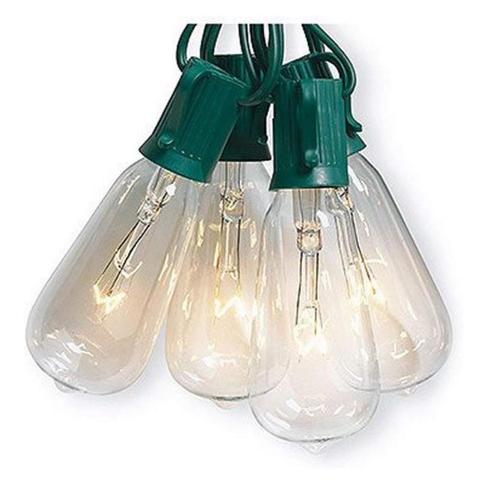 V51587 10 Light, Clear, Elongated ST40 Edison Bulb Light Set - Walmart.com