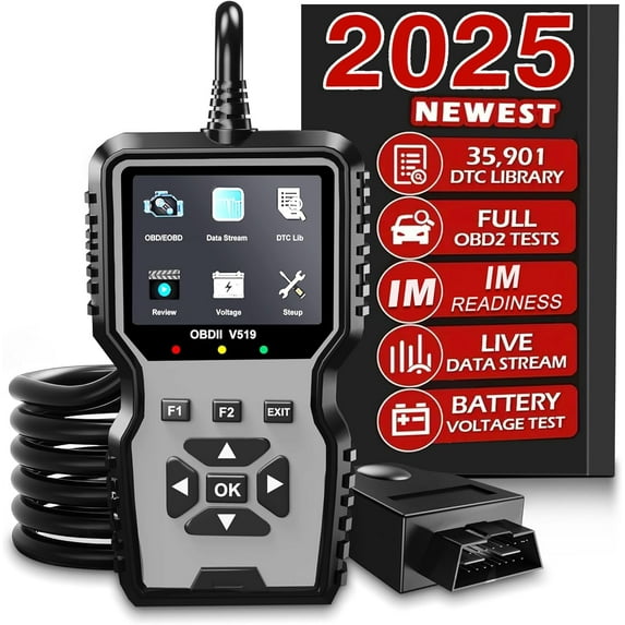 V519 OBD2 Diagnostic Scanner Tool - Vechicle Check Engine Light Code ...