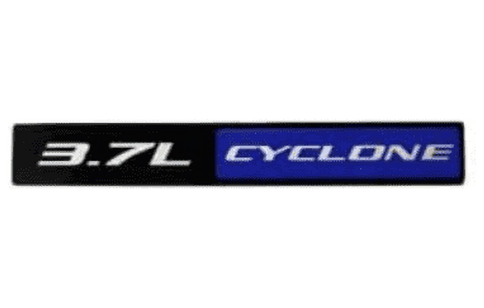 V6 3.7L Cyclone Black & Blue Aluminum Car Emblem - Walmart.com