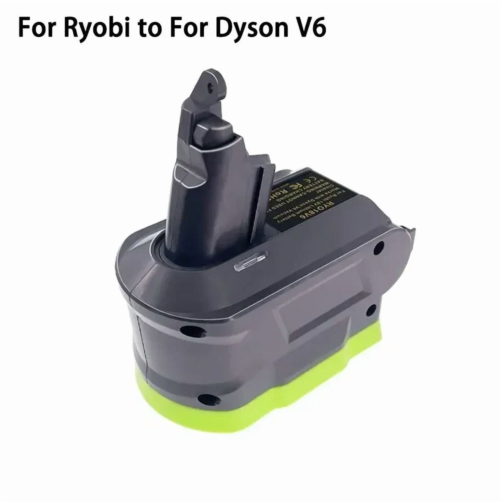 V6 Battery Adapter Converter For Ryo*bi 18V Battery to For Dy*son V6 ...