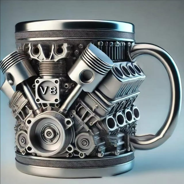 V6 Engines Stainless Steel Cup,V6 3D Stainless Steel Cup,Fourfiy Mug ...