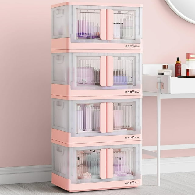 V6 Storage Bins with Lids 102 QT Stackable Storage Bins with Wheels ...