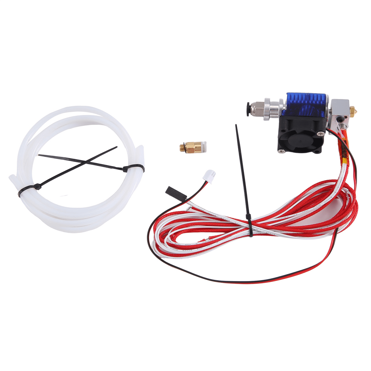 V6 Version 3D Printer Extrusion Head Nozzle Kit Print Head for 24V 40W ...