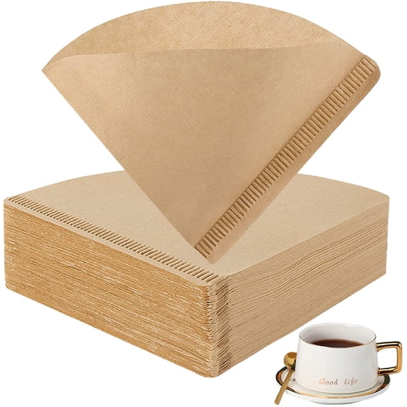 V60 Cone Coffee Filters, Set of 100, Disposable Paper Coffee Filters ...