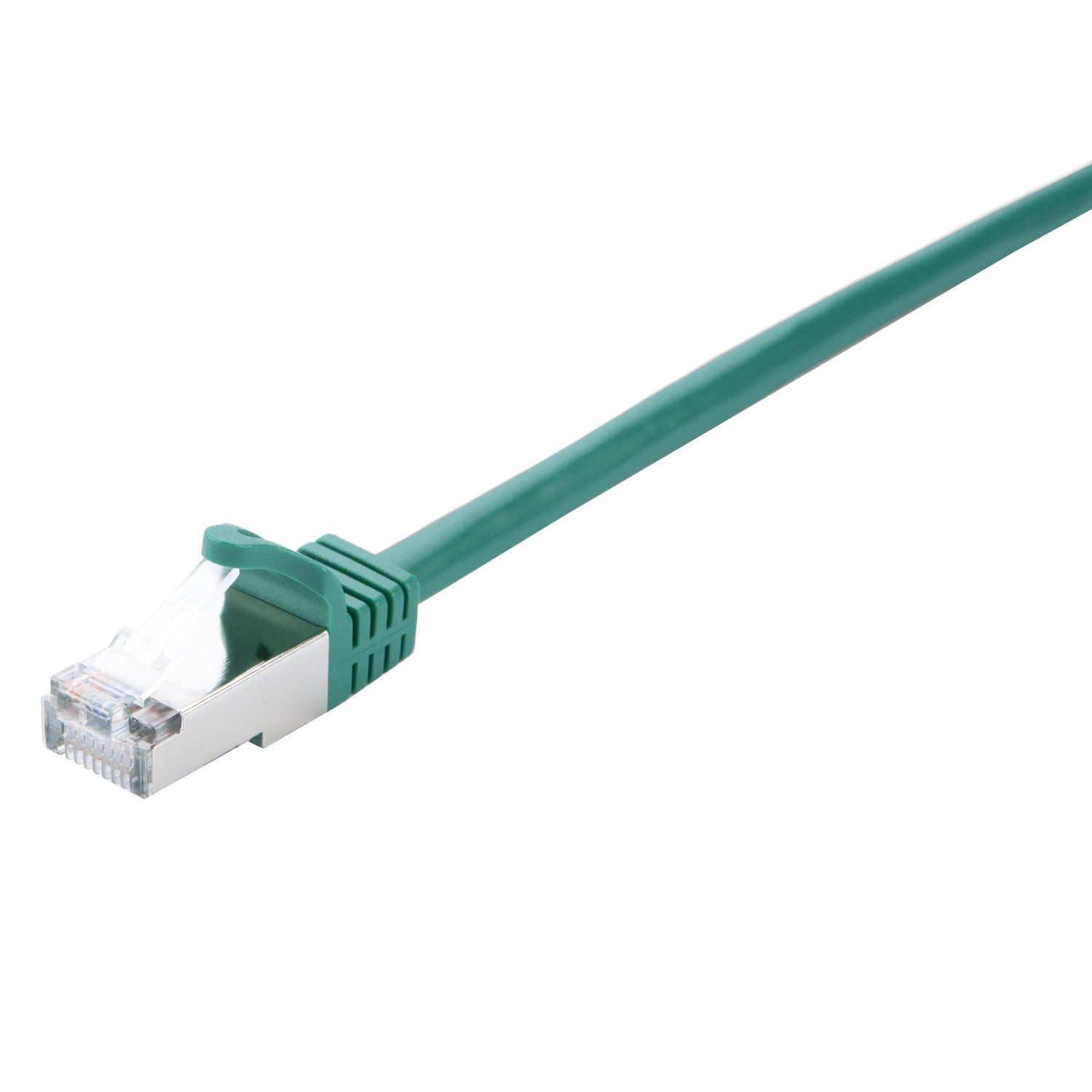 V7 6.6 feet Cat5e Shielded STP RJ45 Male to RJ45 Male Cable, Green ...