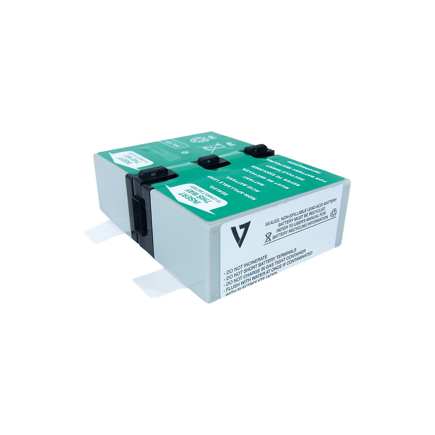 V7 APCRBC123-V7 - UPS battery (equivalent to: APC RBC123) - 1 x battery ...