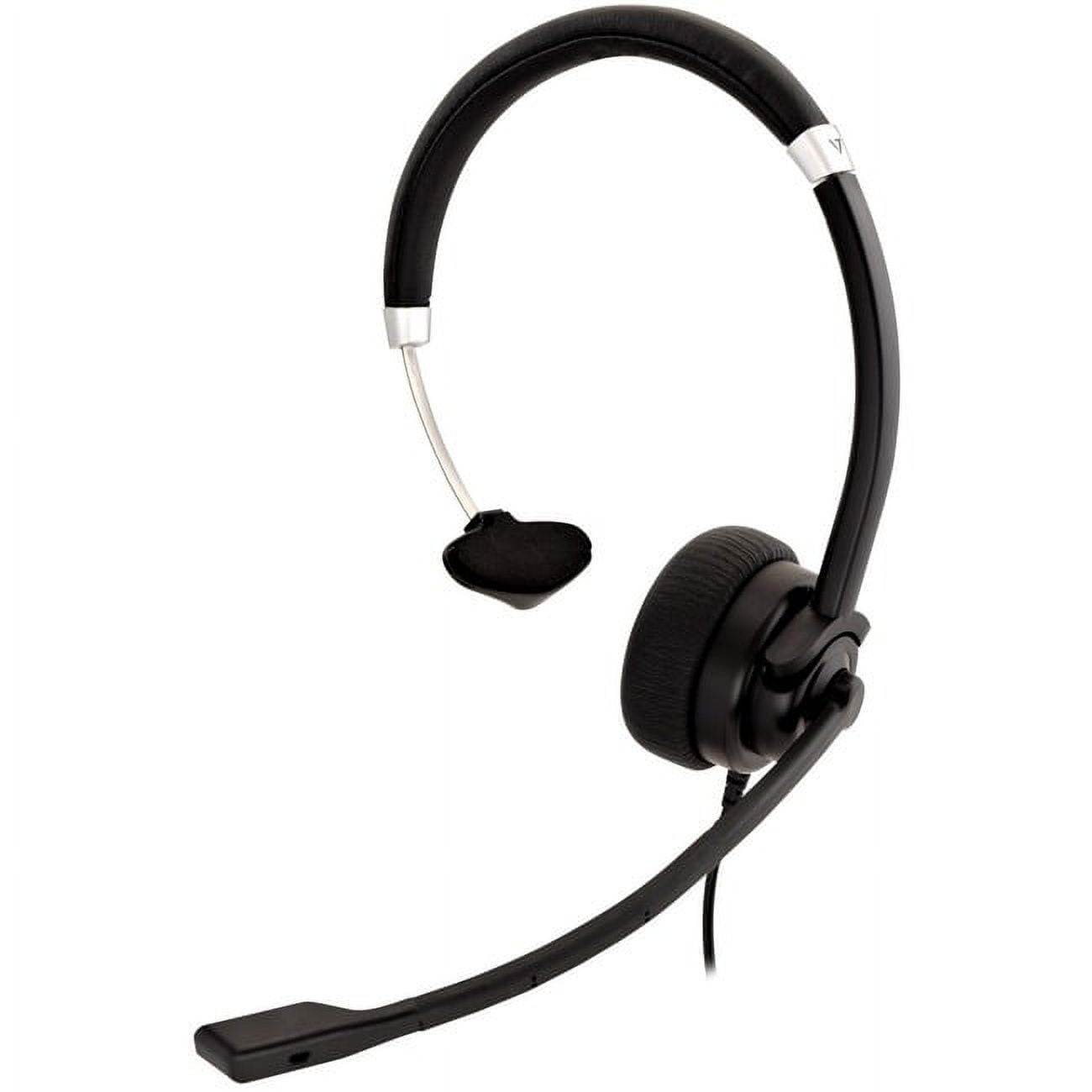 V7 Deluxe USB Mono Headset with Boom Mic HU411: Computer Accessories ...