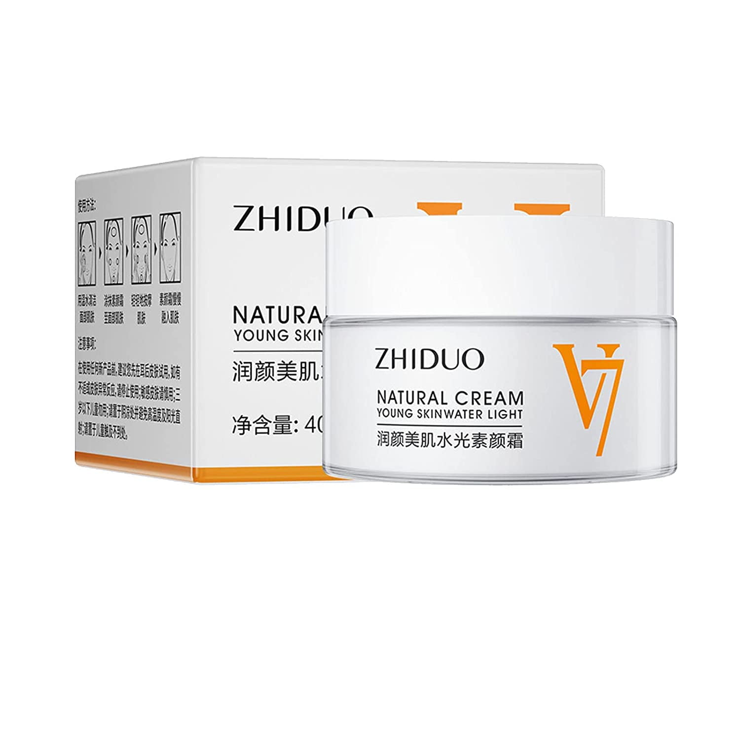 V7 Face Cream for All Skin Type Face Moisturizer,Natural Cream Young ...