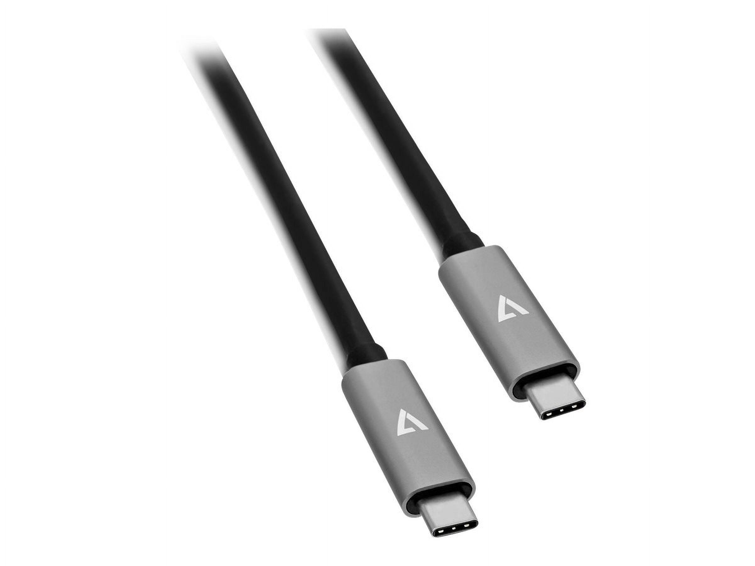 V7 V7UCC-2M-ALUGR-1EC 6.6FT GREY USB-C TO USB-C CABLE ALUMINUM 100 ...