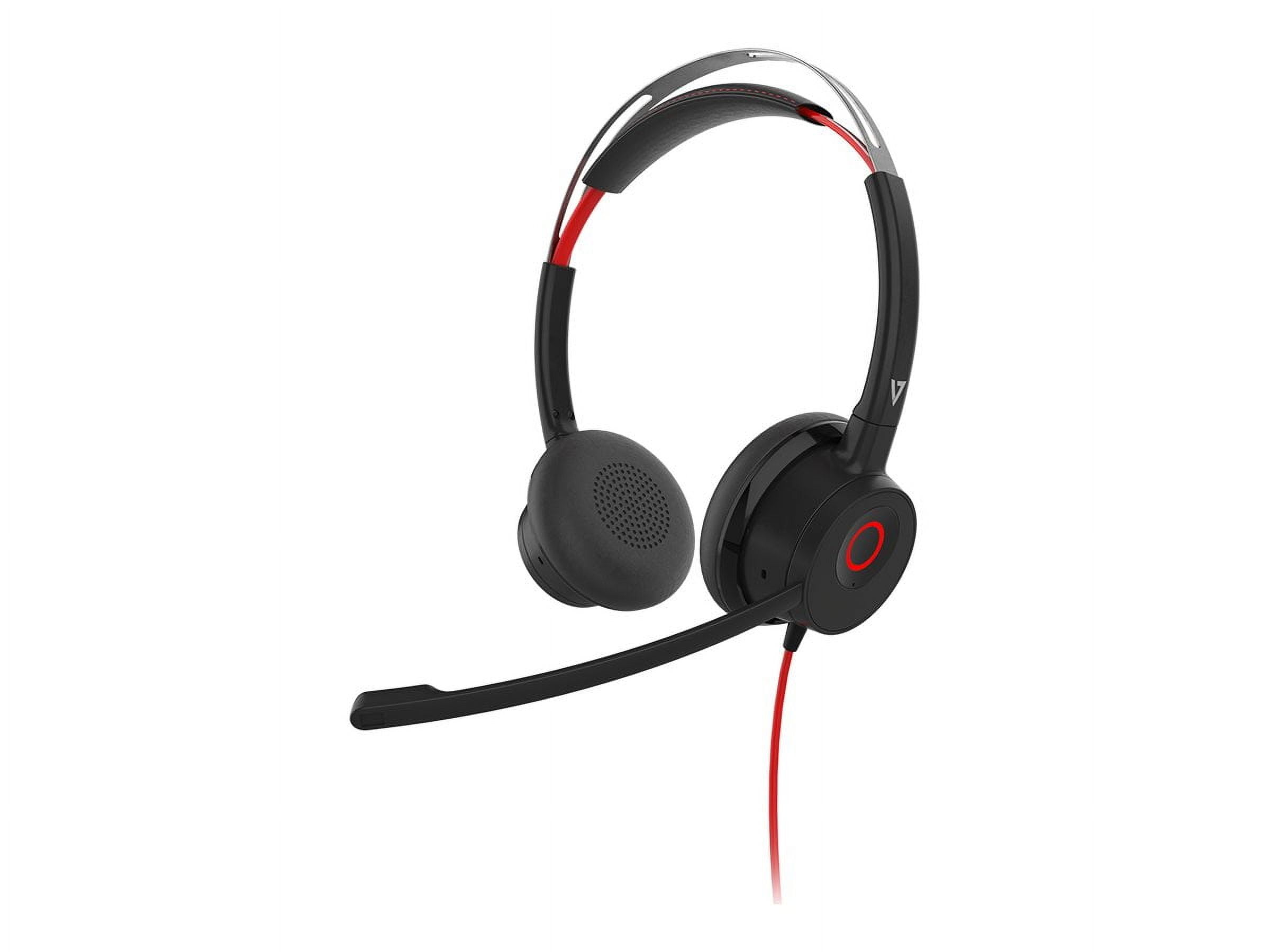 V7 HU621 - Headset - on-ear - wired - active noise canceling - USB-C ...