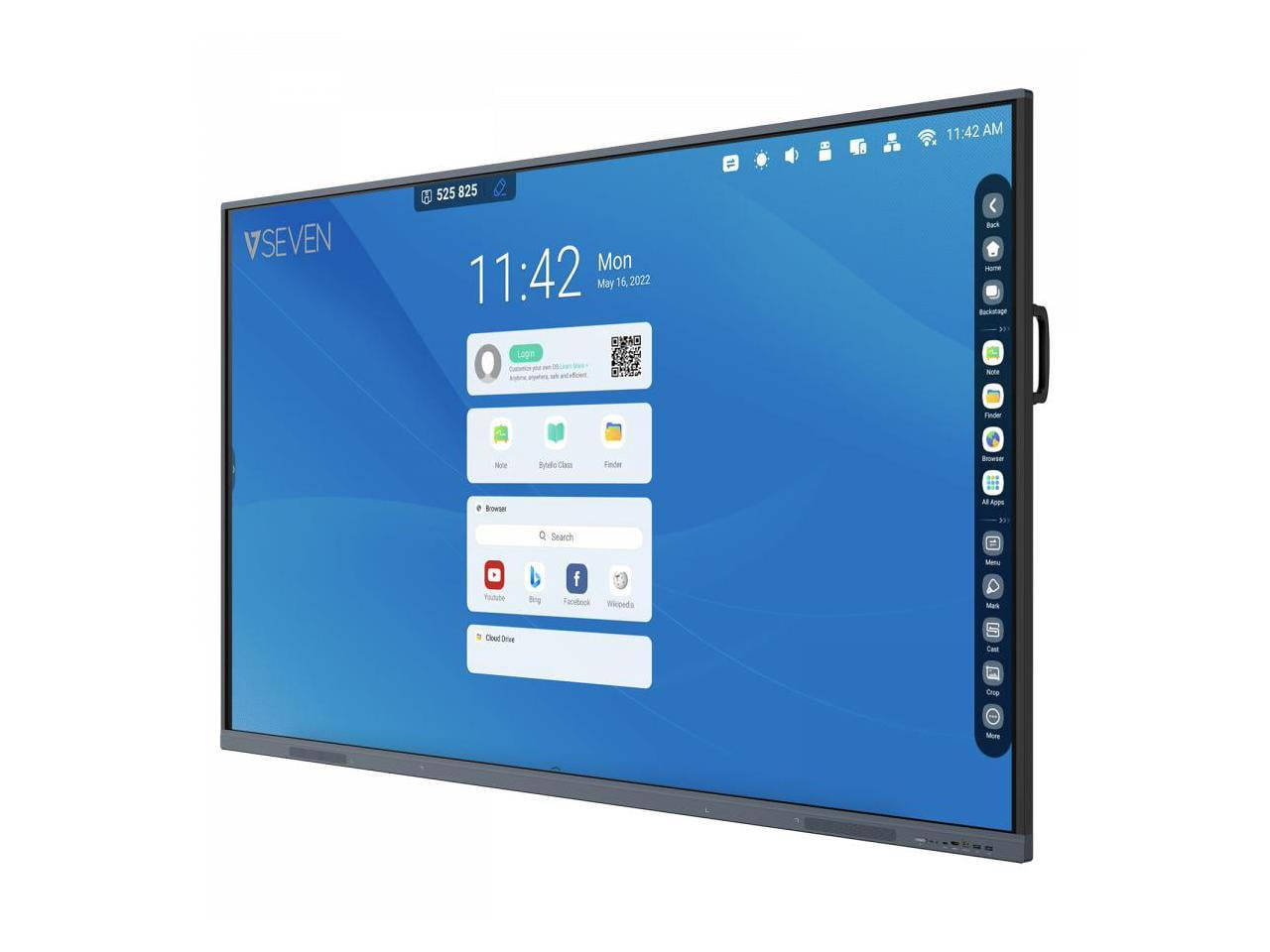 V7 IFP7501-V7 Digital Signage Display - 75" LCD - ARM Cortex A55 - 4 GB ...