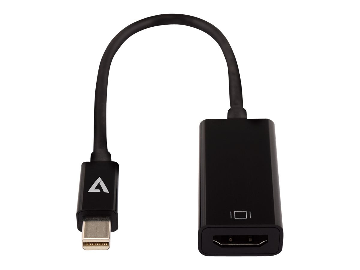 V7 Mini DisplayPort to HDMI Adapter Black Slim CBLMH1BLKSL1E - Walmart.com