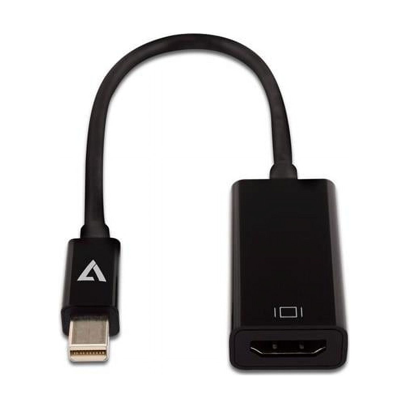 V7 Mini DisplayPort to HDMI Adapter Black Slim CBLMH1BLKSL1E - Walmart.com