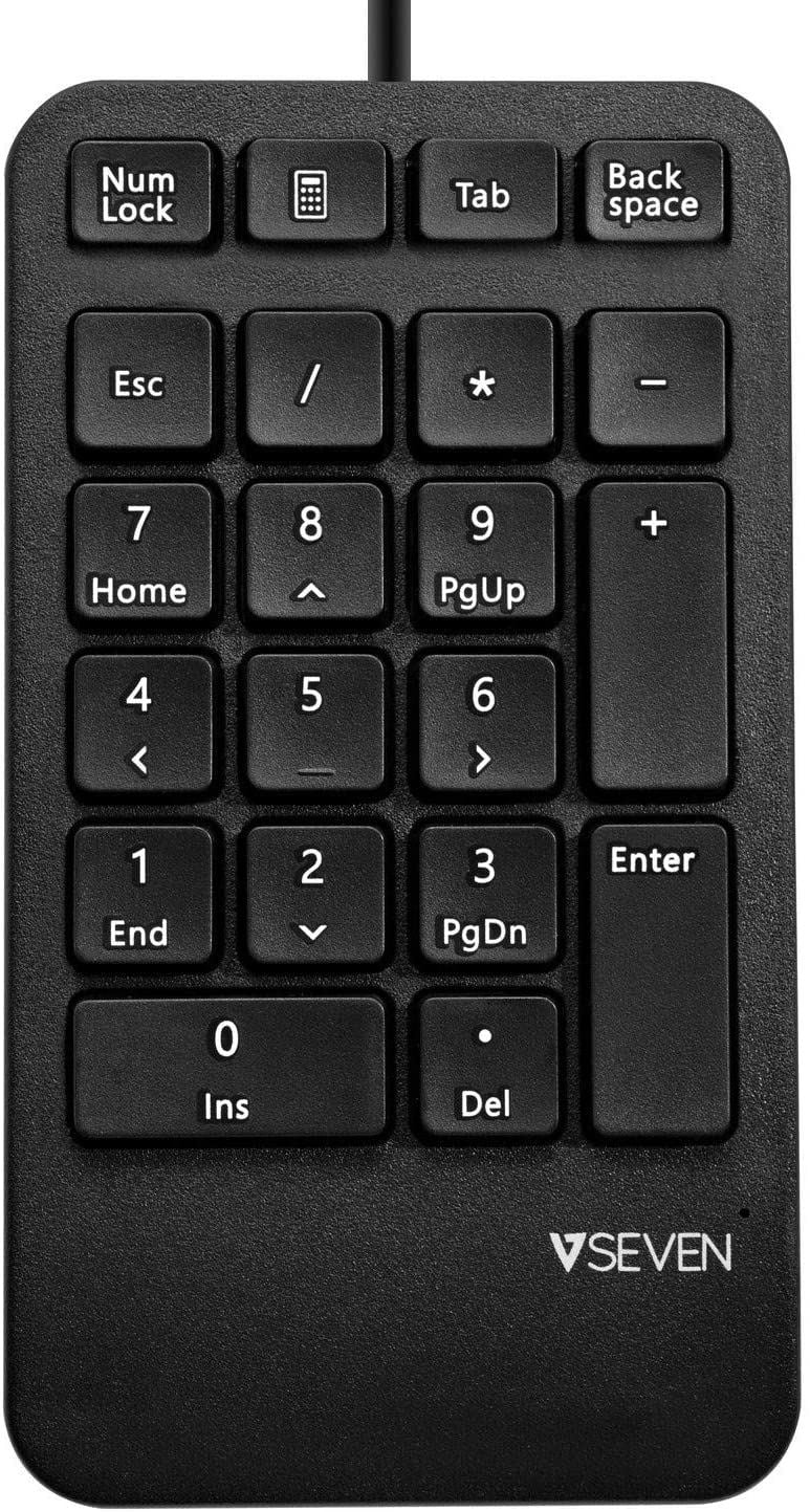 V7 Professional USB Keypad, Black - Walmart.com