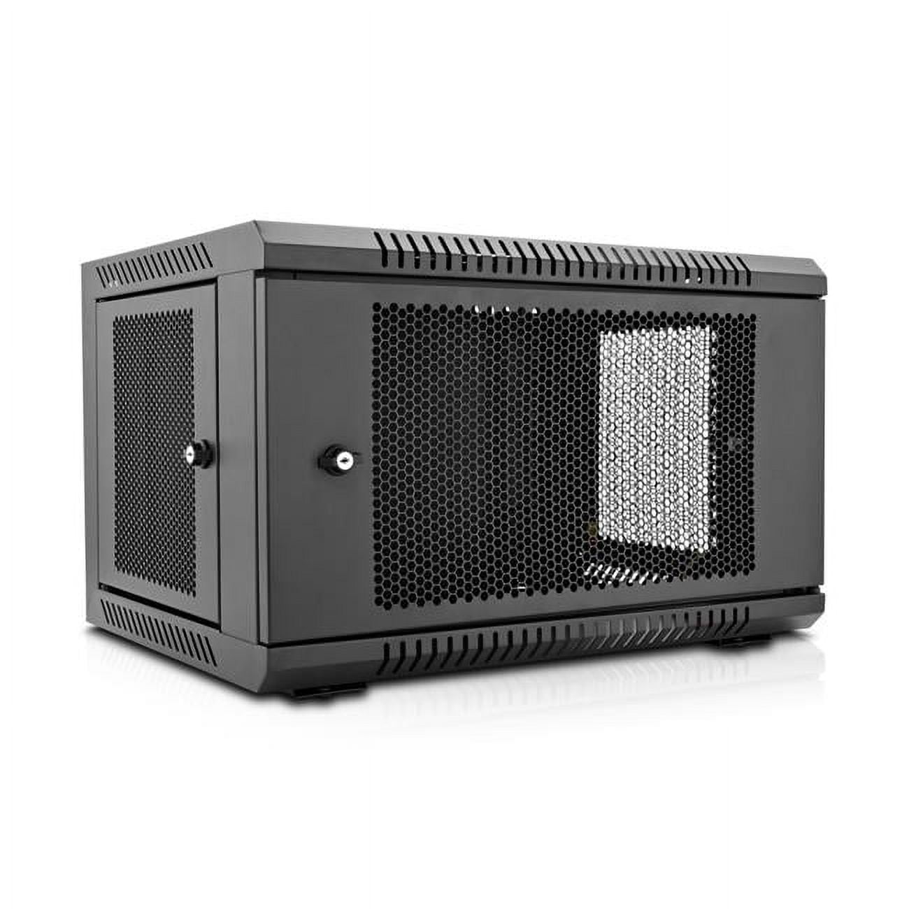 V7 Racks 6U Rack Wall Mount Enclosure Locking Vented Doors - Walmart.com